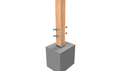STAINLESS STEEL T-BLADE POST SUPPORTS - VUETRADE