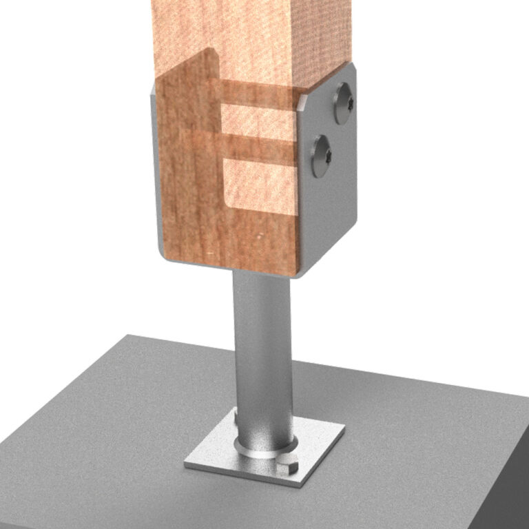 STAINLESS STEEL T-BLADE POST SUPPORTS - VUETRADE