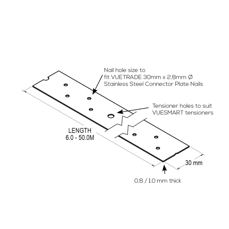 Stainless Steel Punched Builder’s Strapping