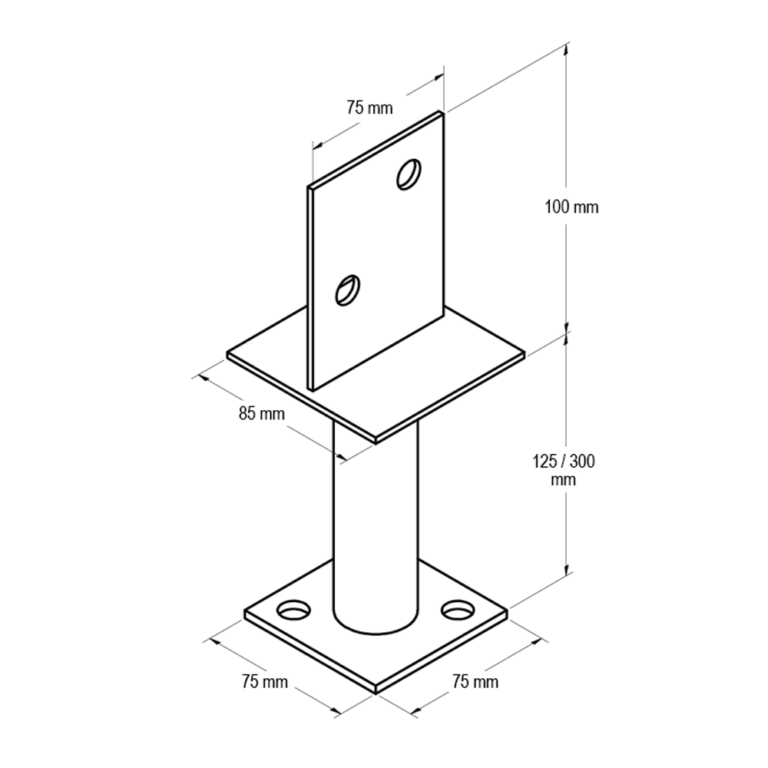 Stainless Steel Centre Blade Post Supports