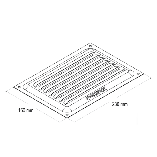 Flat Face Louvred Vents