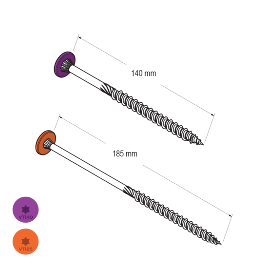 VUEFIX STUD-SMART SCREWS