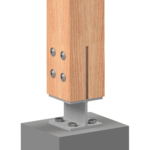 Double T-Blade Post Supports