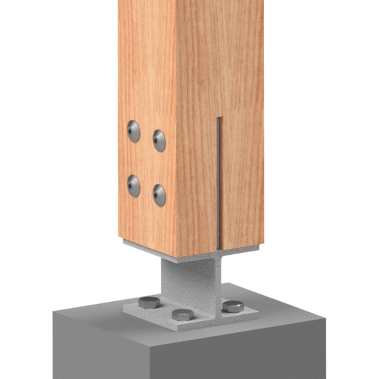 Double T-Blade Post Supports
