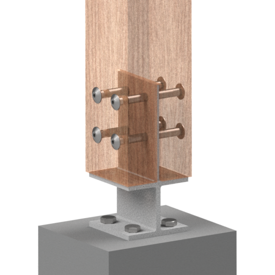 Double T-Blade Post Supports