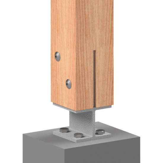 Double T-Blade Post Supports