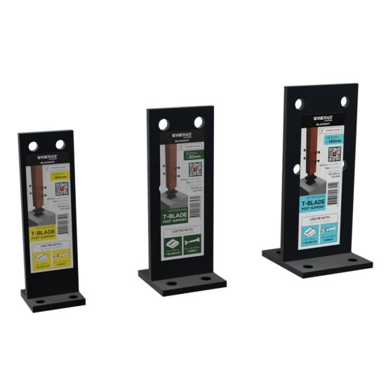 BLACKOUT T-Blade Post Supports