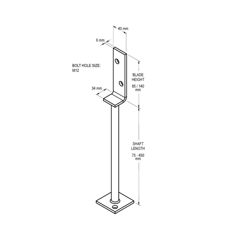 L Stirrup Post Supports